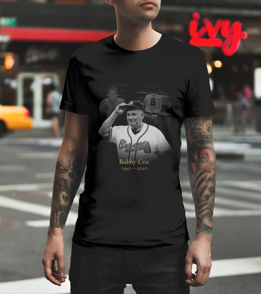 Bobby Cox 1941 2026 Atlanta Braves Legacy T-Shirt