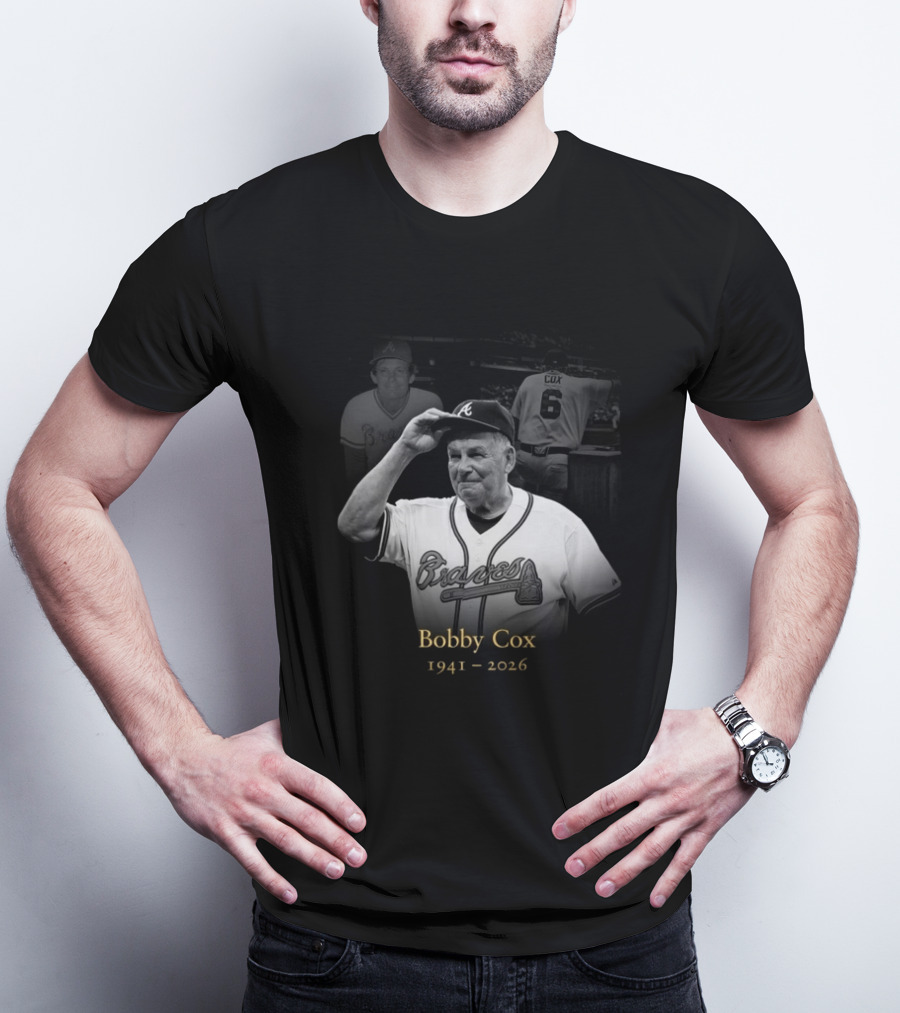 Bobby Cox 1941 2026 Atlanta Braves Legacy T-Shirt