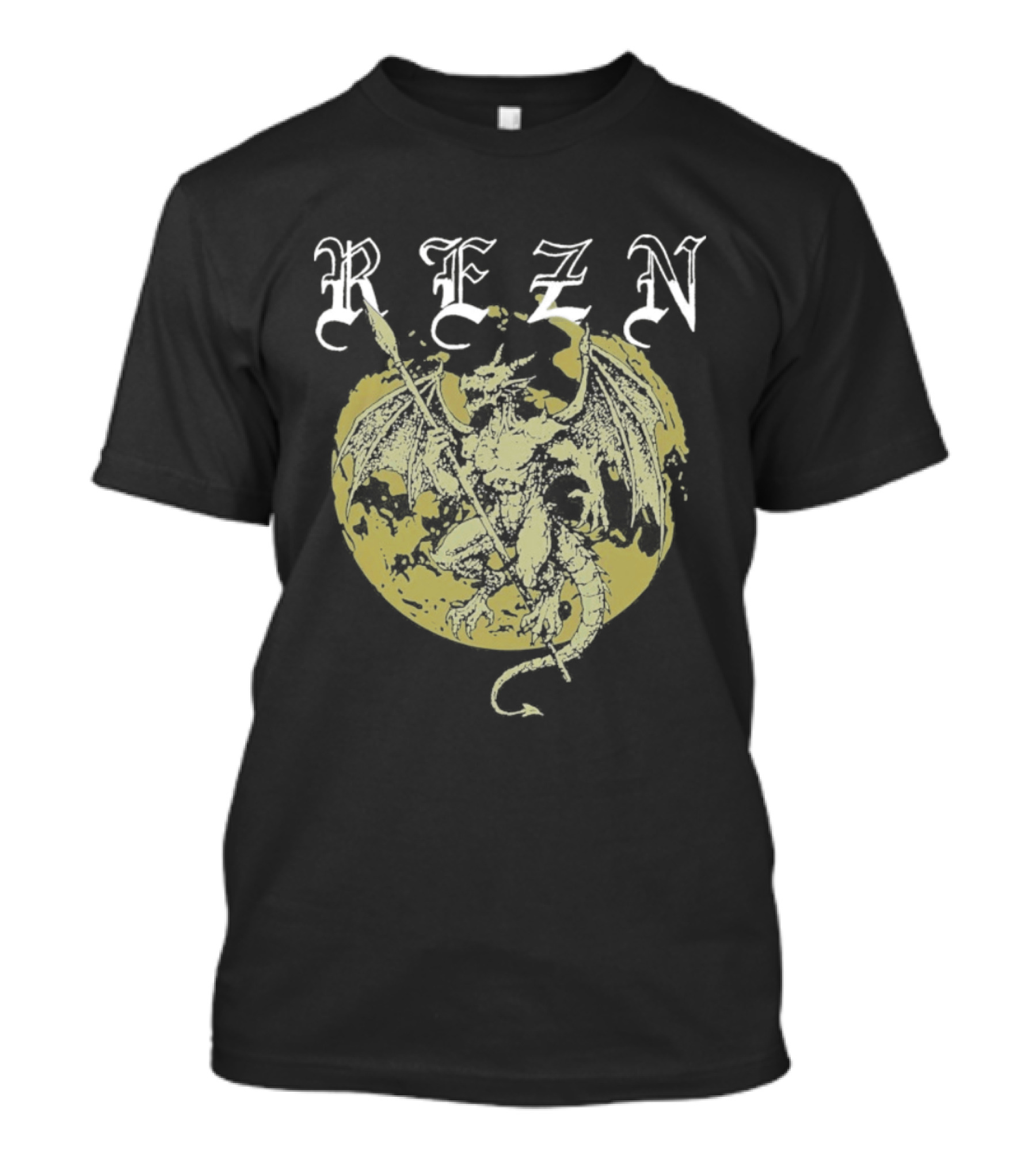 Rezn Yellow Dragon Circle T-Shirt