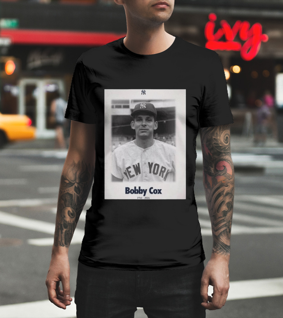 New York Yankees Bobby Cox 1941 2026 T-Shirt