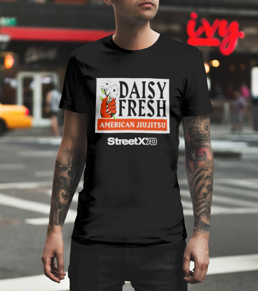 Daisy Fresh American Jiu Jitsu StreetxAD Collaboration T-Shirt