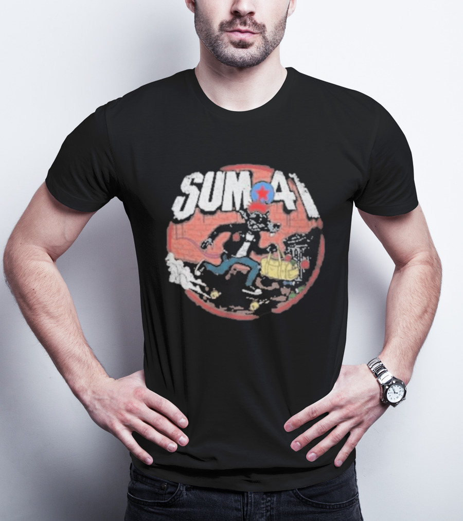 Sum 41 Rat Street Art Comic T-Shirt
