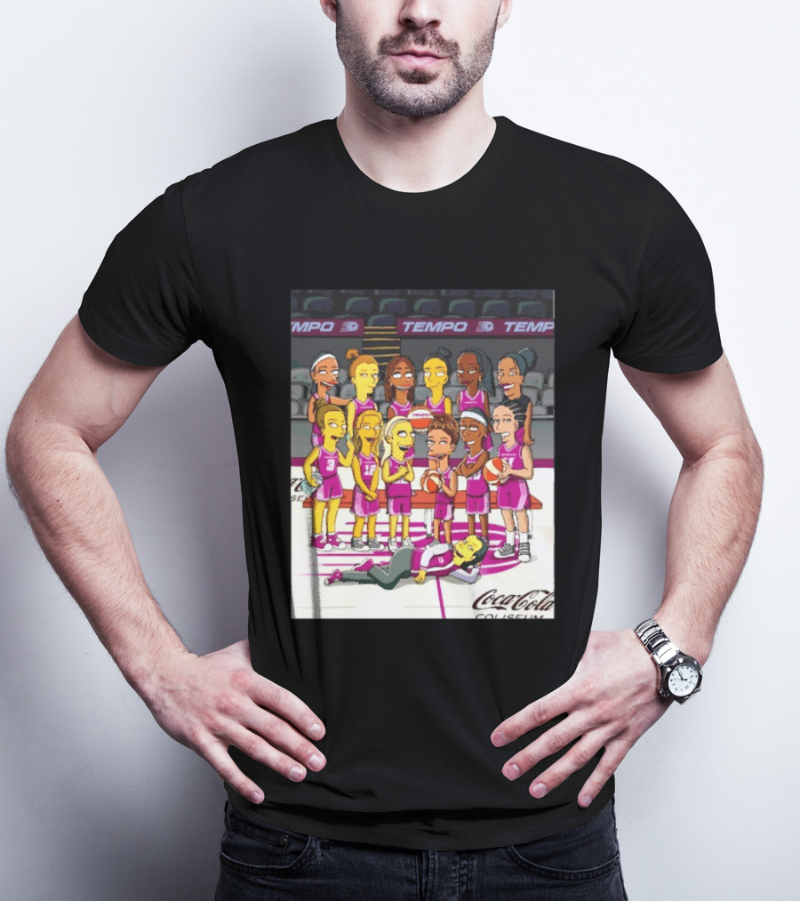 Toronto Tempo WNBA Coca Cola Coliseum The Simpsons Basketball Team T-Shirt