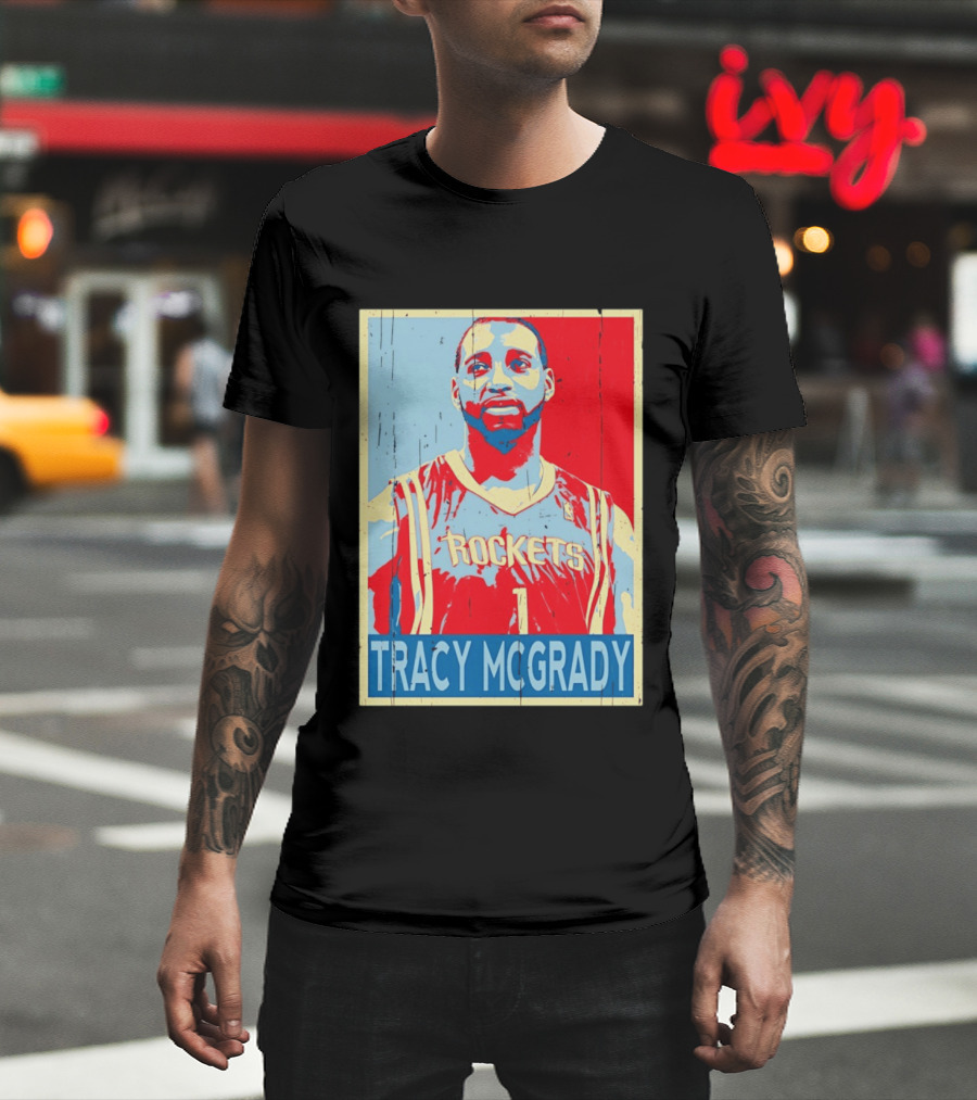 Tracy McGrady Rockets Houston NBA Basketball T-Shirt