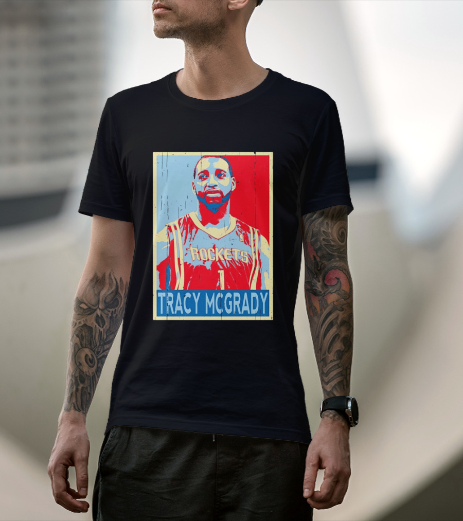 Tracy McGrady Rockets Houston NBA Basketball T-Shirt