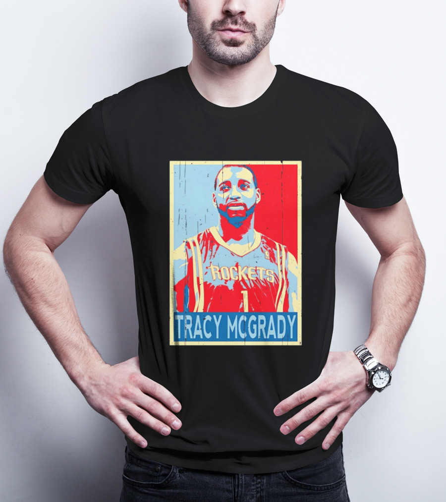 Tracy McGrady Rockets Houston NBA Basketball T-Shirt