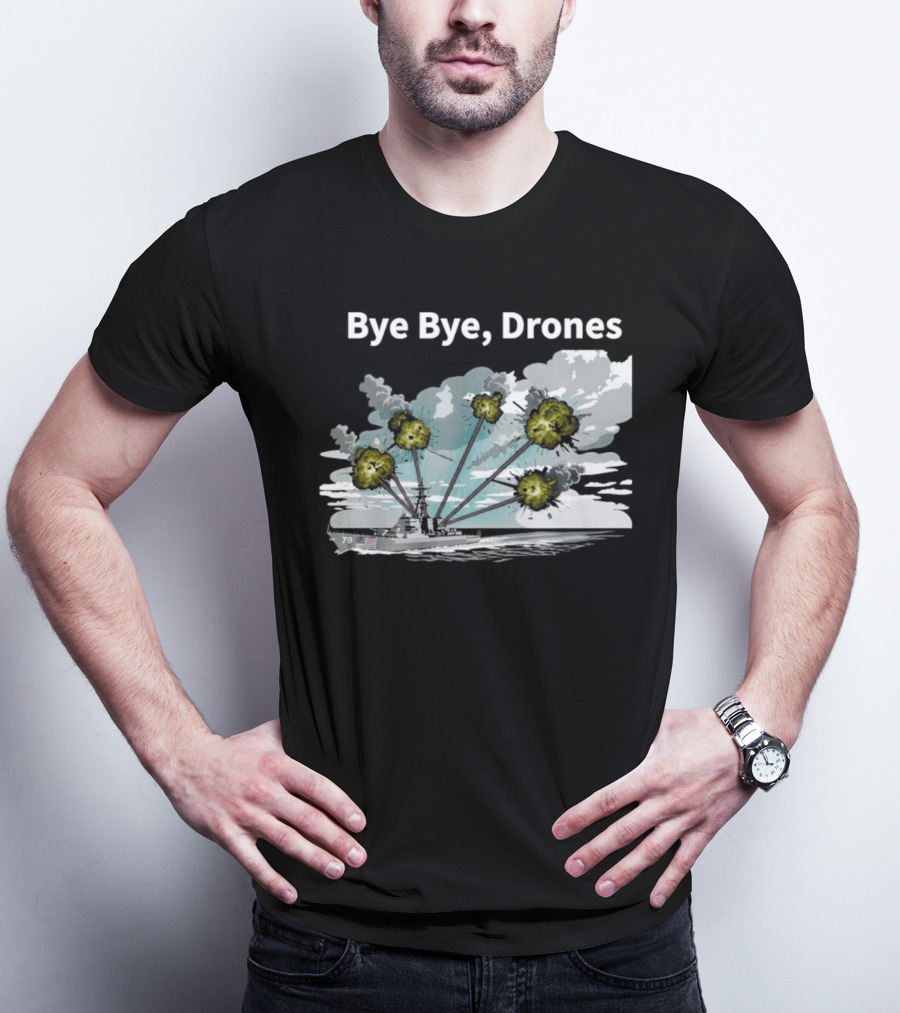 Bye Bye Drones Yellow Flower Cloud T-Shirt