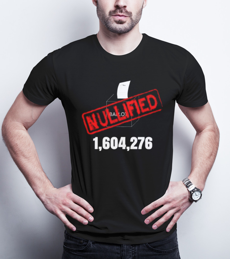 Virginia Ballot Box Nullified 1,604,276 Protest Redistricting T-Shirt