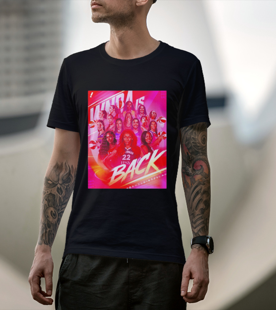 WNBA Is Back 30th Season Highlights Las Vegas Basketball Stars T-Shirt