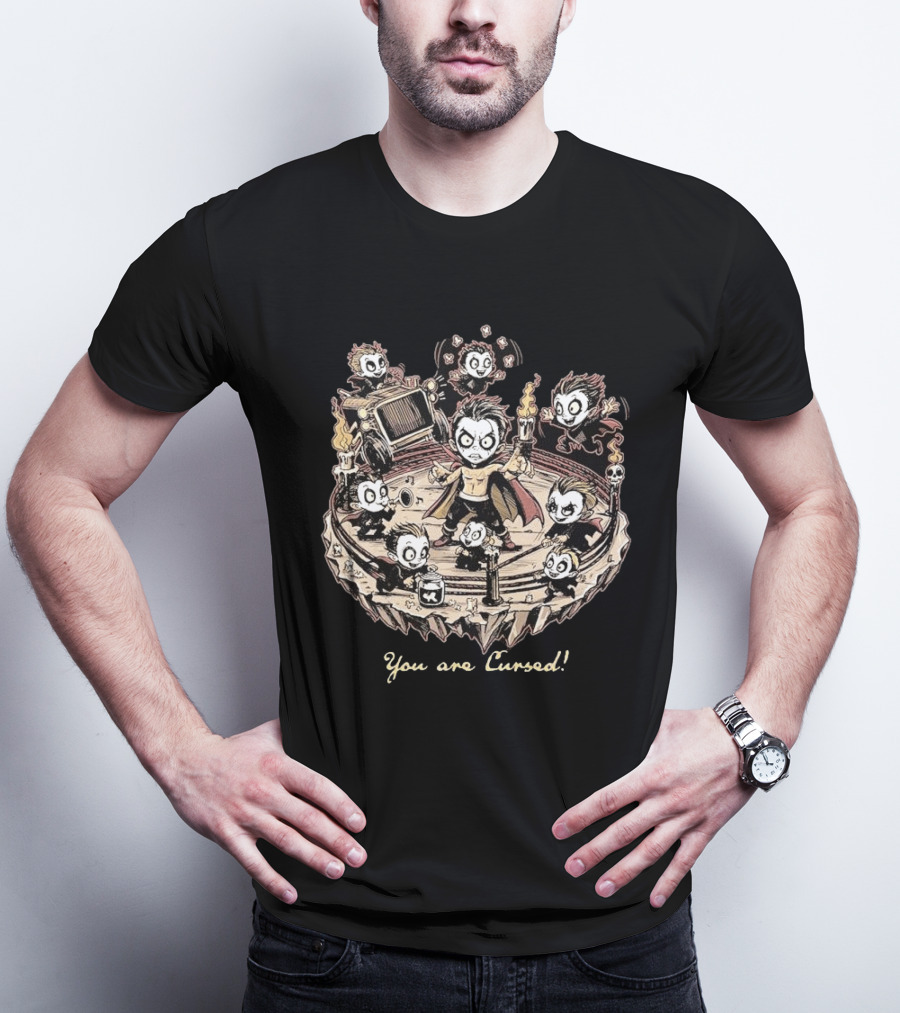 WWE Danhausen You Are Cursed With Minis And Torches T-Shirt