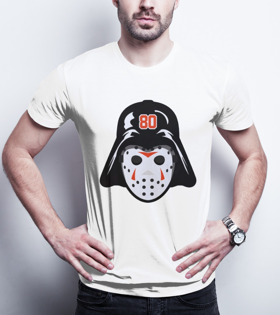 Dan Vladar Darth Vladar Mask 80 Philadelphia Flyers Hockey T-Shirt