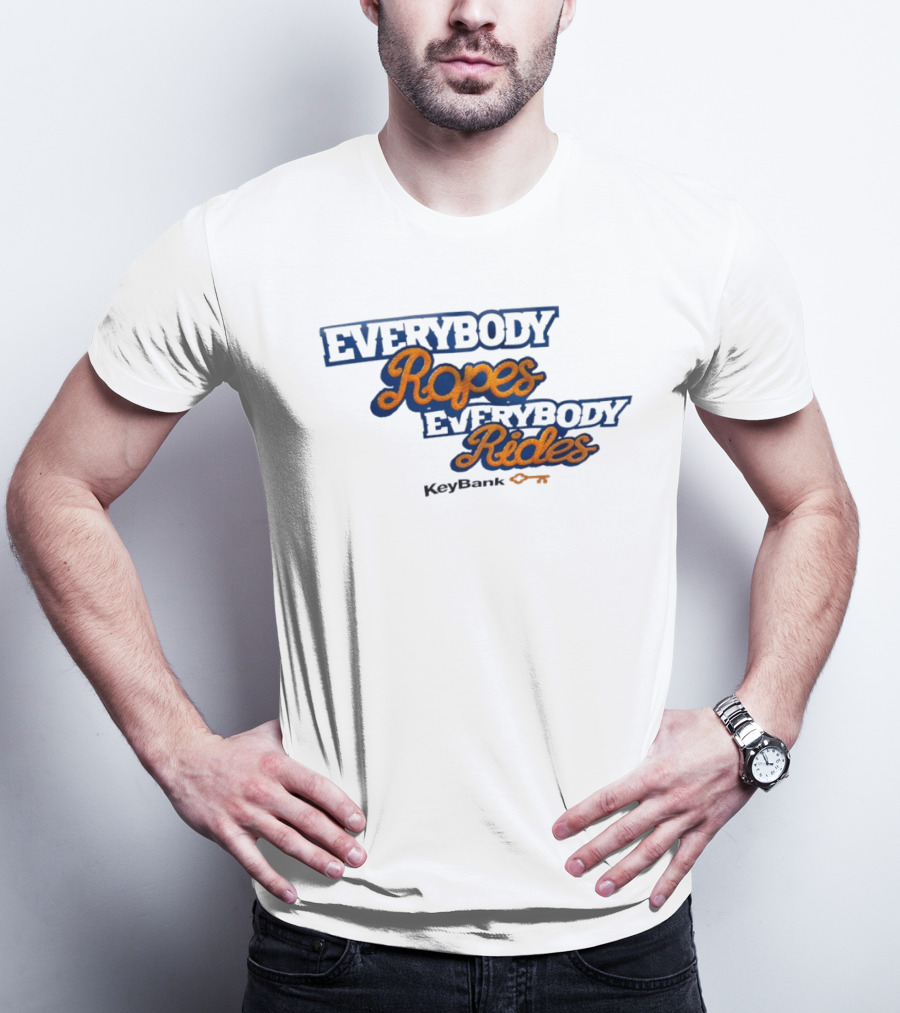 Everybody Ropes Everybody Rides KeyBank Buffalo Sabres NHL Hockey T-Shirt