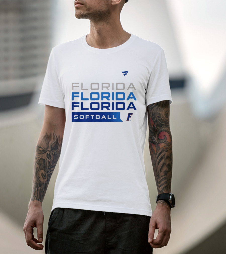 Florida Gators Softball Tri Blend Hype College F T-Shirt