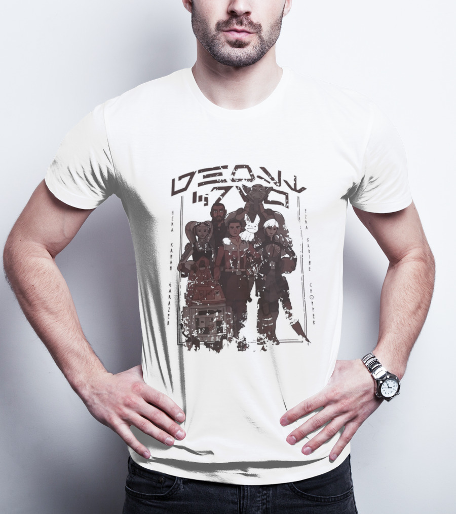 Heroes Villains Star Wars Rebels Ghost Crew Mural Visuals T-Shirt