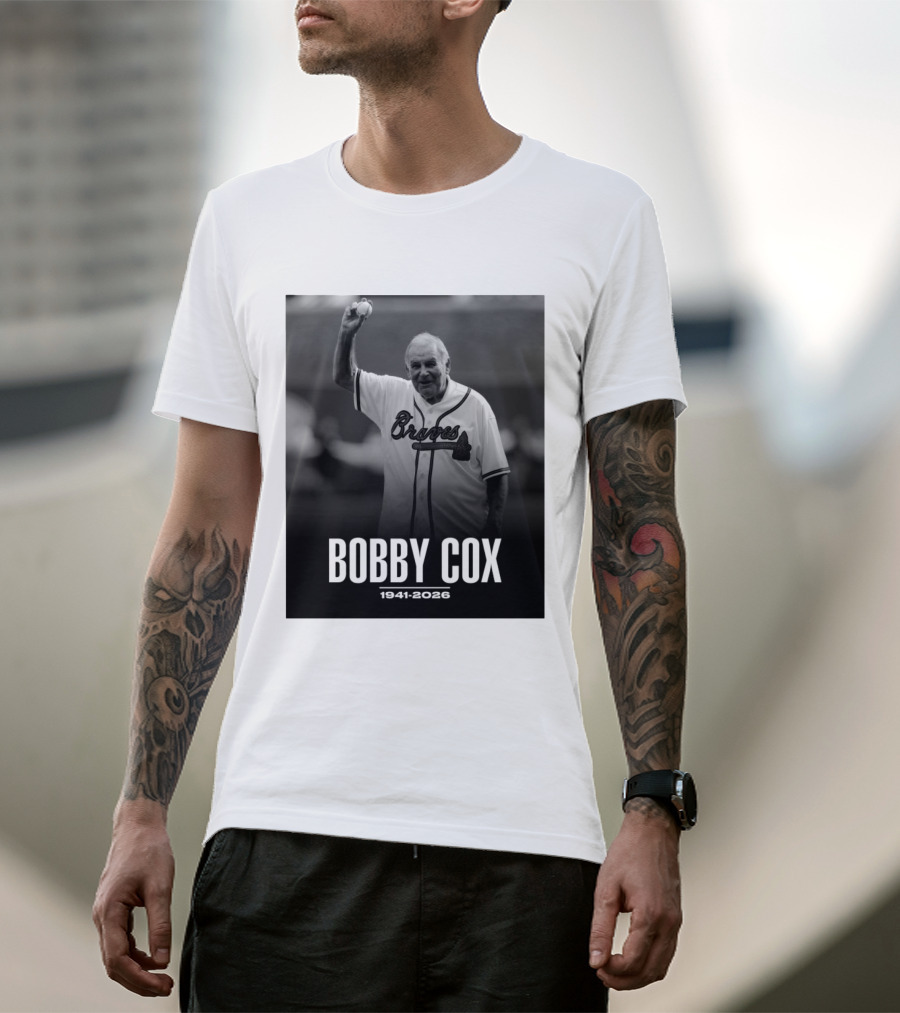 Bobby Cox Braves 1941 2026 Commemorative T-Shirt
