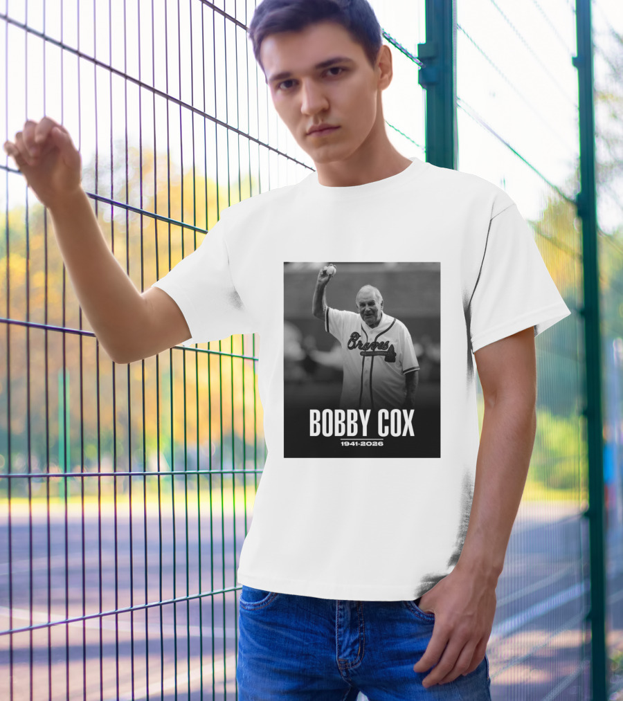 Bobby Cox Braves 1941 2026 Commemorative T-Shirt