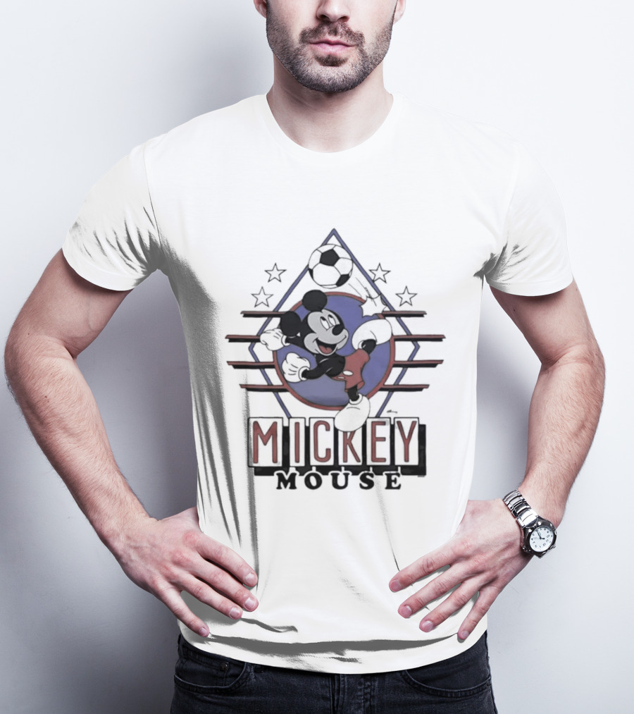Mickey Mouse Soccer Stars USA Cartoon T-Shirt