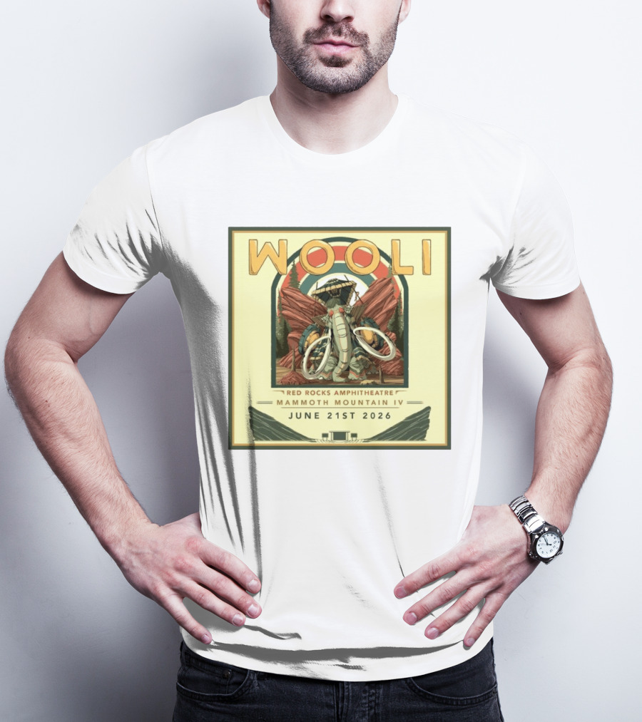 Wooli Red Rocks Amphitheatre Mammoth Mountain IV June 21st 2026 T-Shirt
