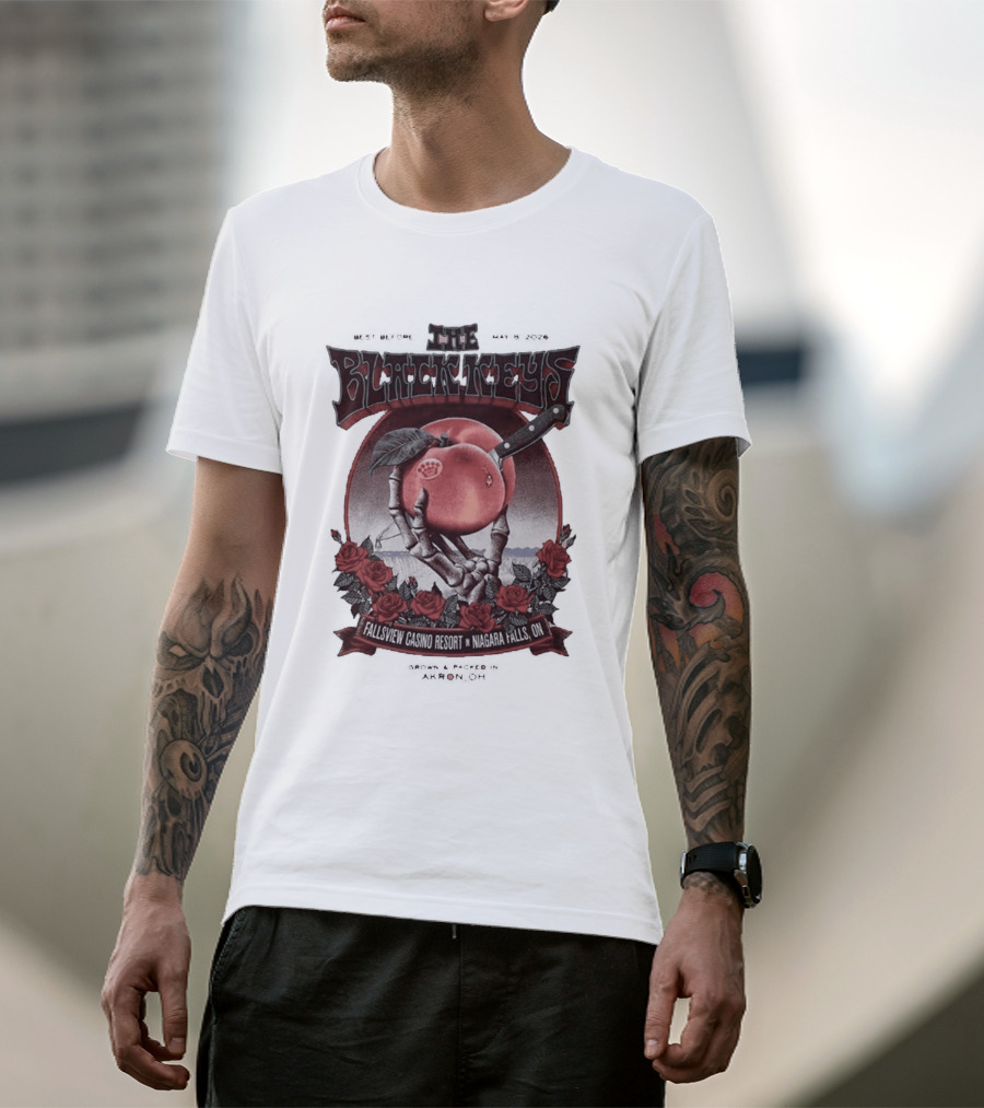 The Black Keys Niagara Falls 2026 May 8 Fallsview Casino Resort Ontario Event T-Shirt