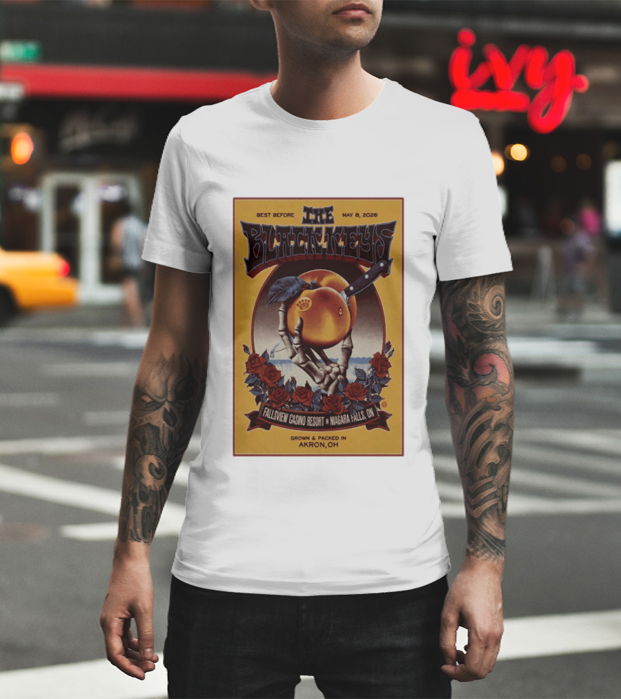 The Black Keys Fallsview Casino Resort Niagara Falls ON May 8 2026 Akron OH T-Shirt