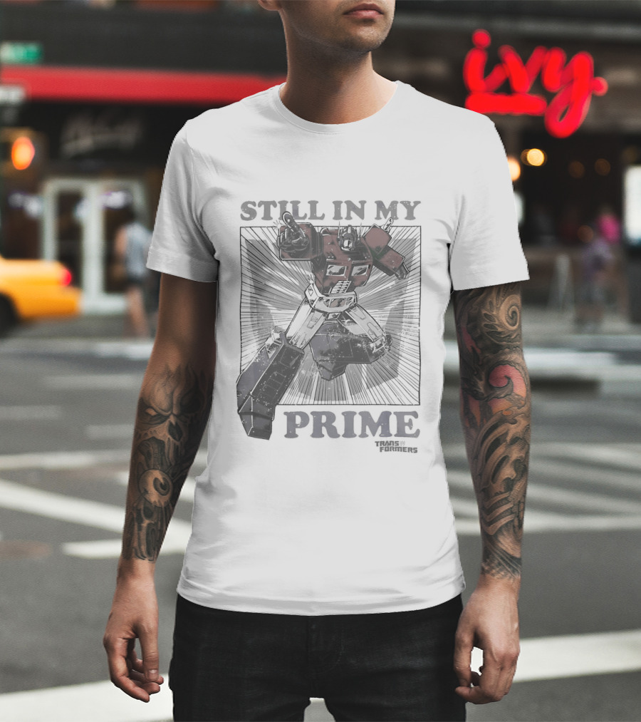 Still In My Prime Transformers Father's Day Dad T-Shirt