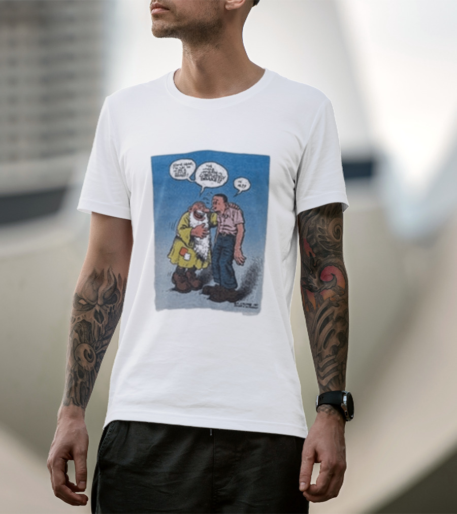 Barn Owl Seattle 1987 R. Crumb Mr Natural Comic Speech Bubbles T-Shirt