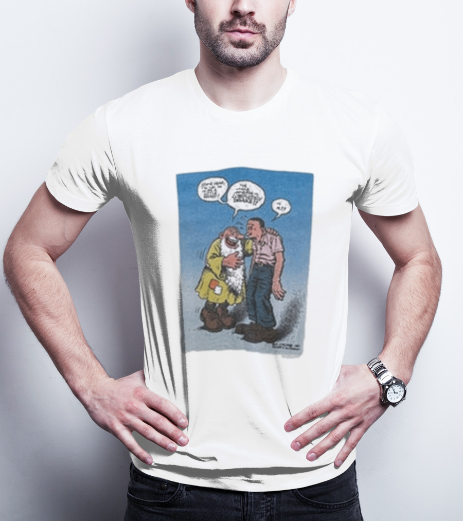 Barn Owl Seattle 1987 R. Crumb Mr Natural Comic Speech Bubbles T-Shirt