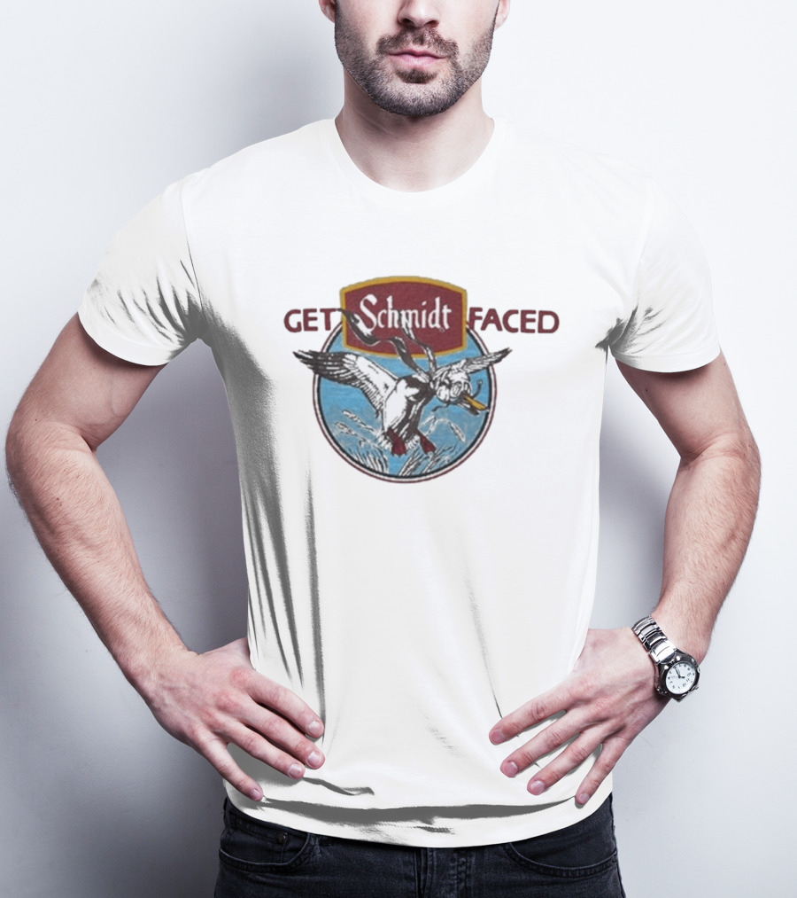 Schmidt Beer Get Schmidt Faced Goose T-Shirt