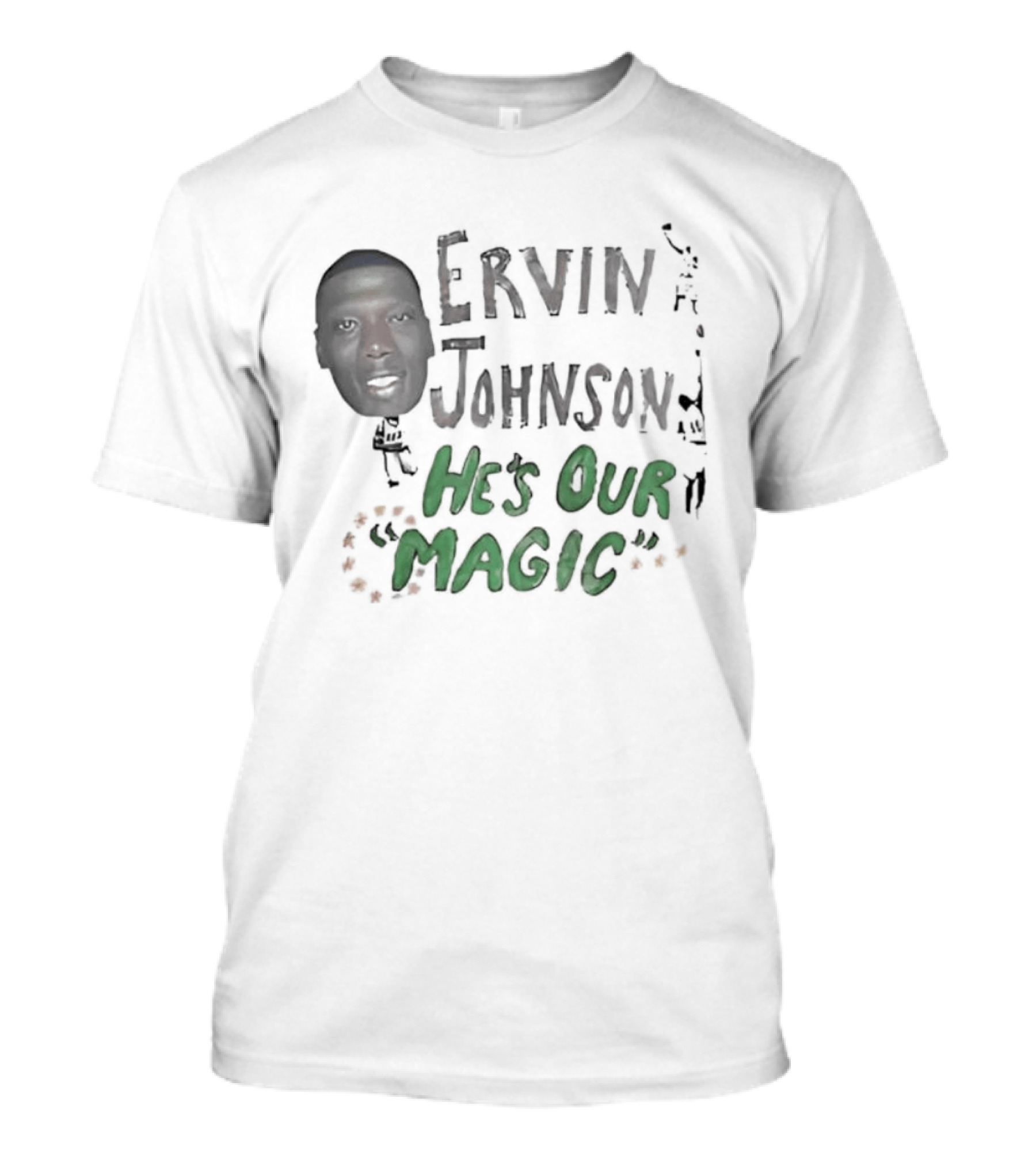 Ervin Johnson He's Our Magic With Basketball Player T-Shirt