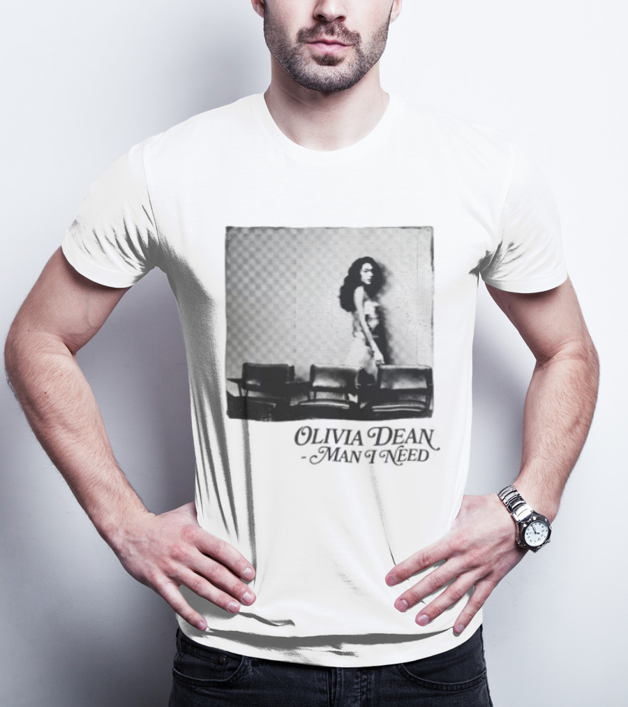 Man I Need Olivia Dean Iconic Black And White Image T-Shirt