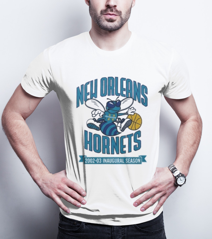 New Orleans Hornets Inaugural Season Basketball T-Shirt