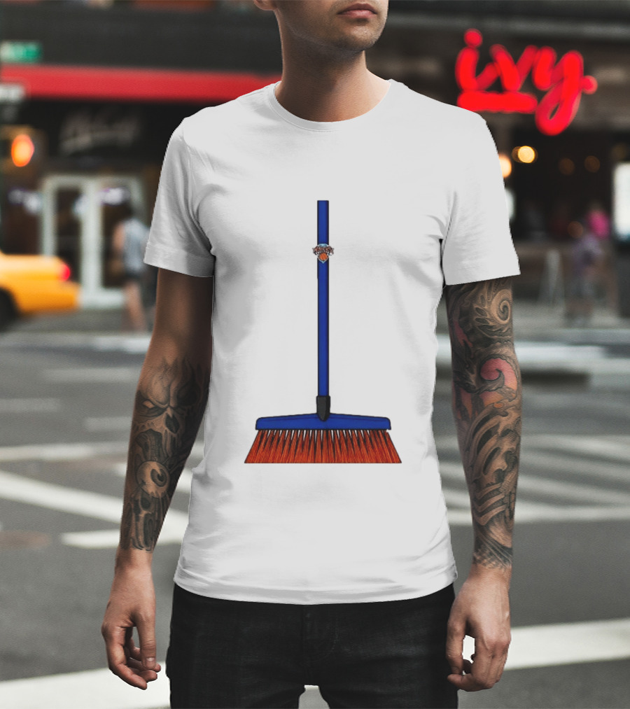 New York Knicks The Sweep 2026 Broom Basketball Fan Gear T-Shirt