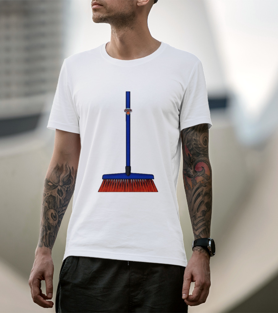 New York Knicks The Sweep 2026 Broom Basketball Fan Gear T-Shirt