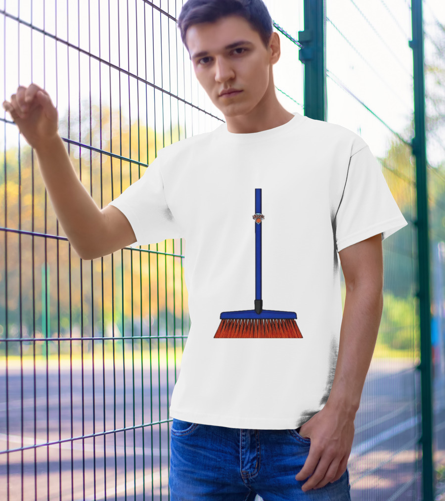 New York Knicks The Sweep 2026 Broom Basketball Fan Gear T-Shirt
