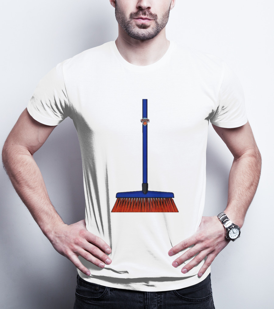 New York Knicks The Sweep 2026 Broom Basketball Fan Gear T-Shirt