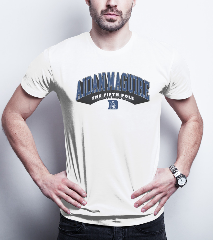 Aidan Maguire Duke Lacrosse The Fifth Pole Blue Devil T-Shirt
