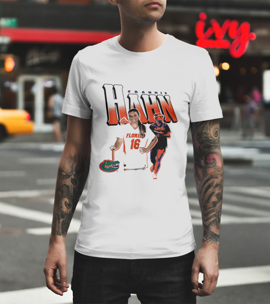 Florida Gators Lacrosse Frannie Hahn Number 16 Sports Team T-Shirt