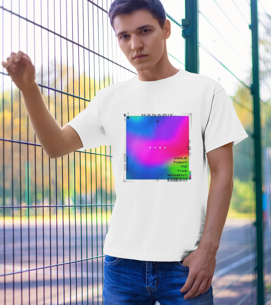 Hanabie Hold Tight To This Moment Vivid Neon Aesthetic T-Shirt