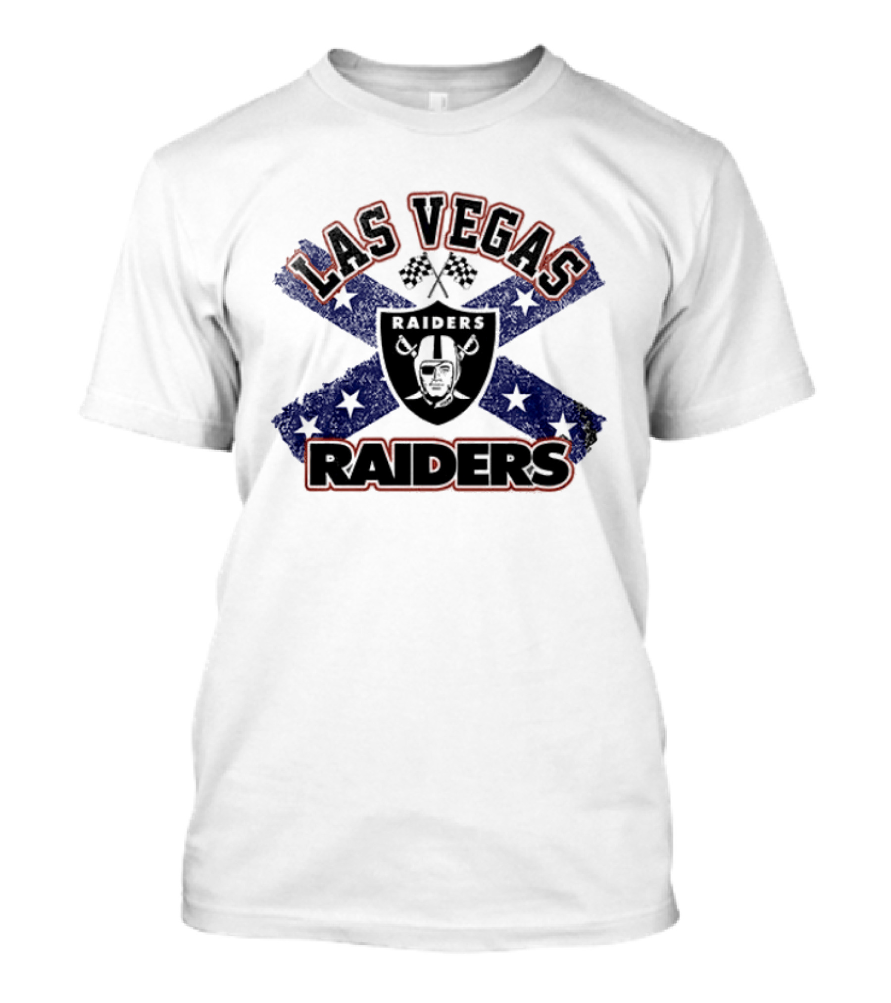 Las Vegas Raiders Confederate Flag Crossover With Dukes Of Hazzard T-Shirt