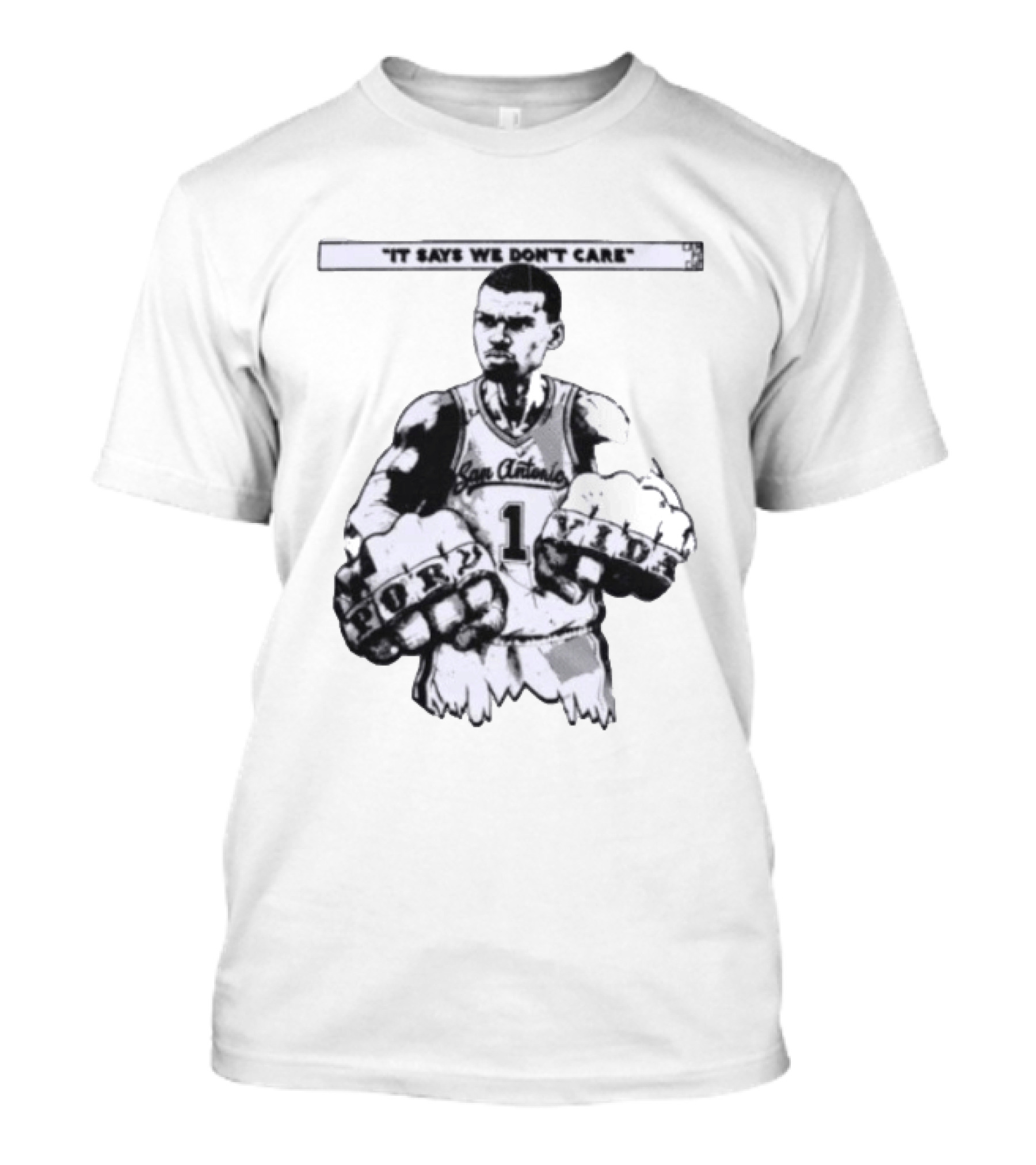 San Antonio Spurs Victor Wembanyama It Says We Don't Care Fory Vibe T-Shirt