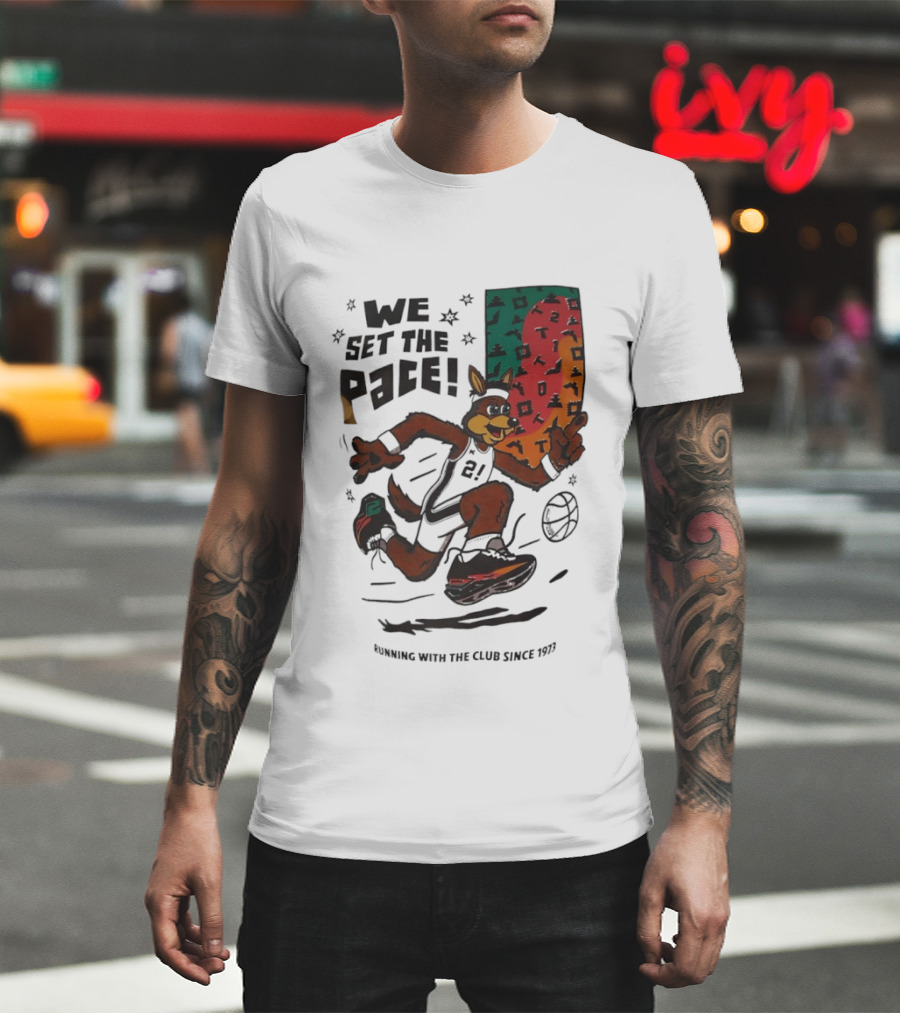 San Antonio Spurs We Set The Pace Running With The Club Since 1973 T-Shirt
