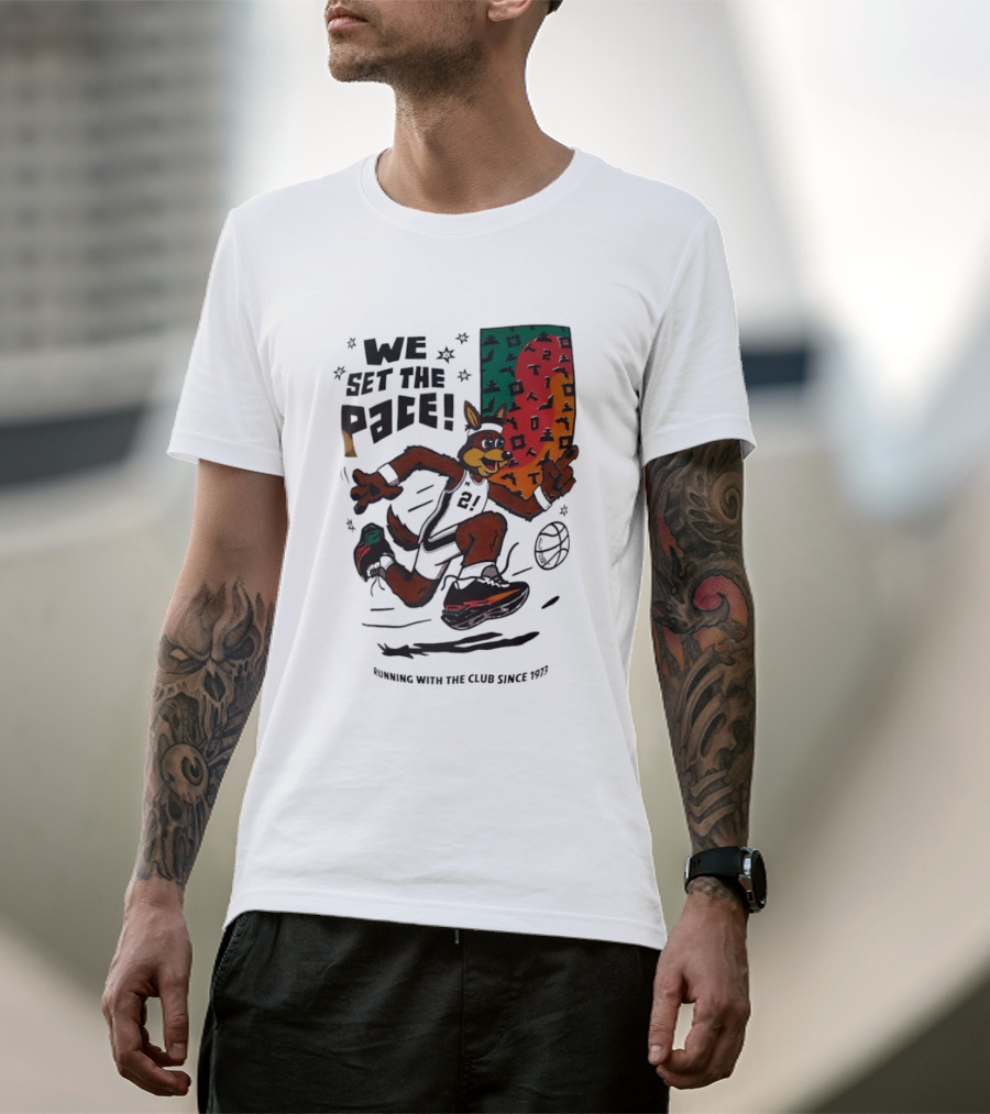 San Antonio Spurs We Set The Pace Running With The Club Since 1973 T-Shirt