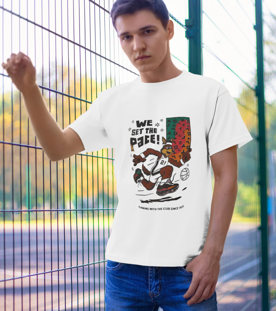 San Antonio Spurs We Set The Pace Running With The Club Since 1973 T-Shirt