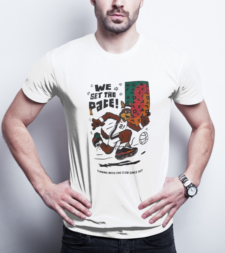San Antonio Spurs We Set The Pace Running With The Club Since 1973 T-Shirt