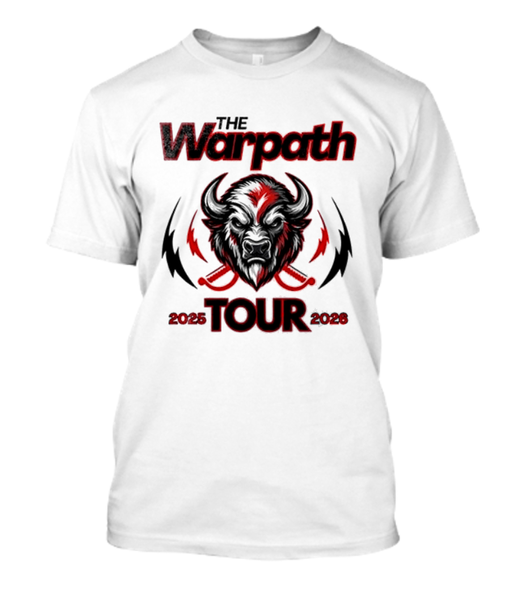 The Warpath Tour 2025 2026 Bison T-Shirt