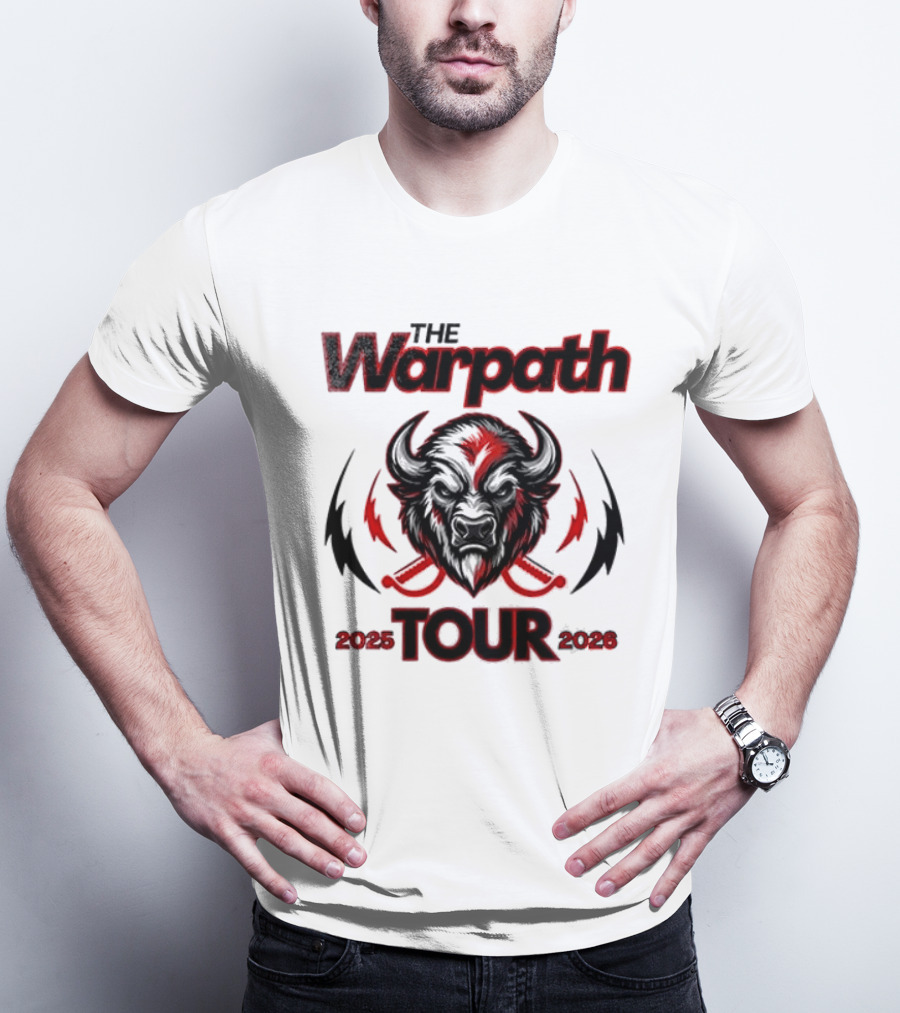 The Warpath Tour 2025 2026 Bison T-Shirt
