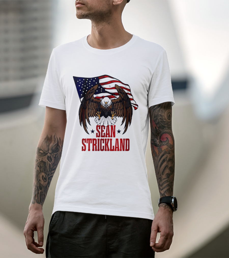 American Flag Eagle Sean Strickland UFC The Great American Hope T-Shirt