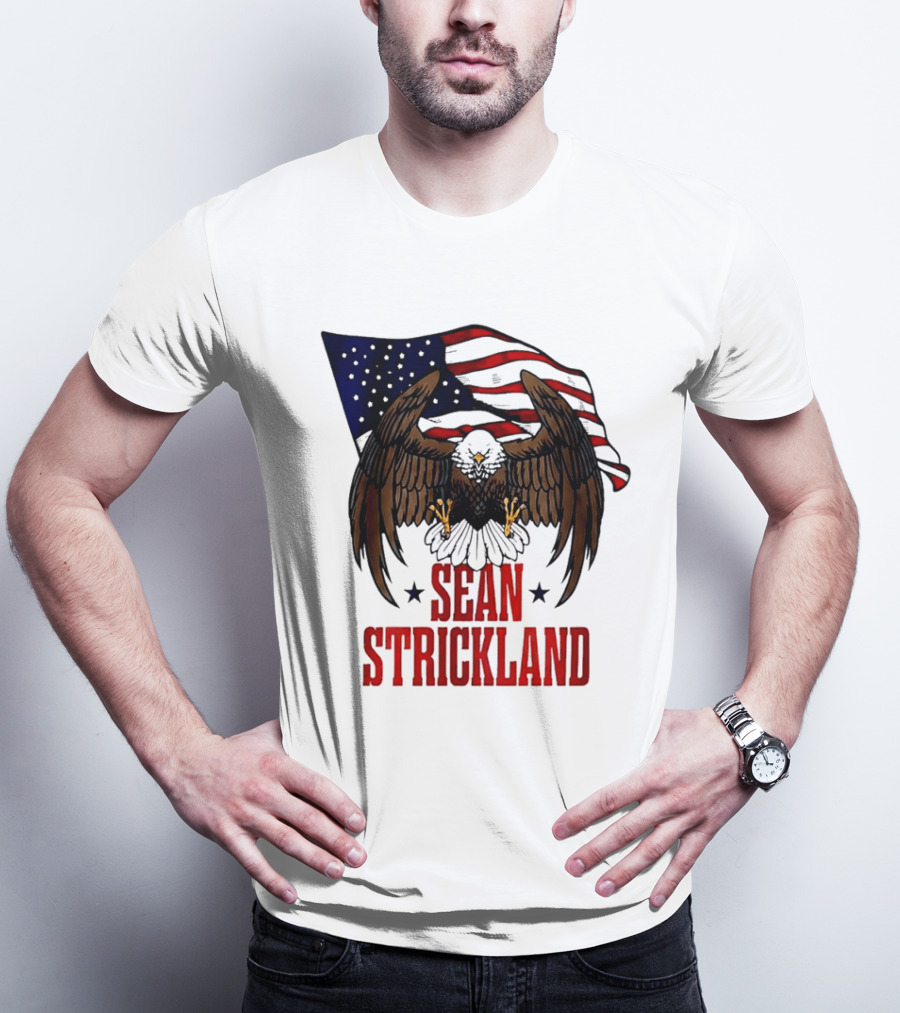 American Flag Eagle Sean Strickland UFC The Great American Hope T-Shirt