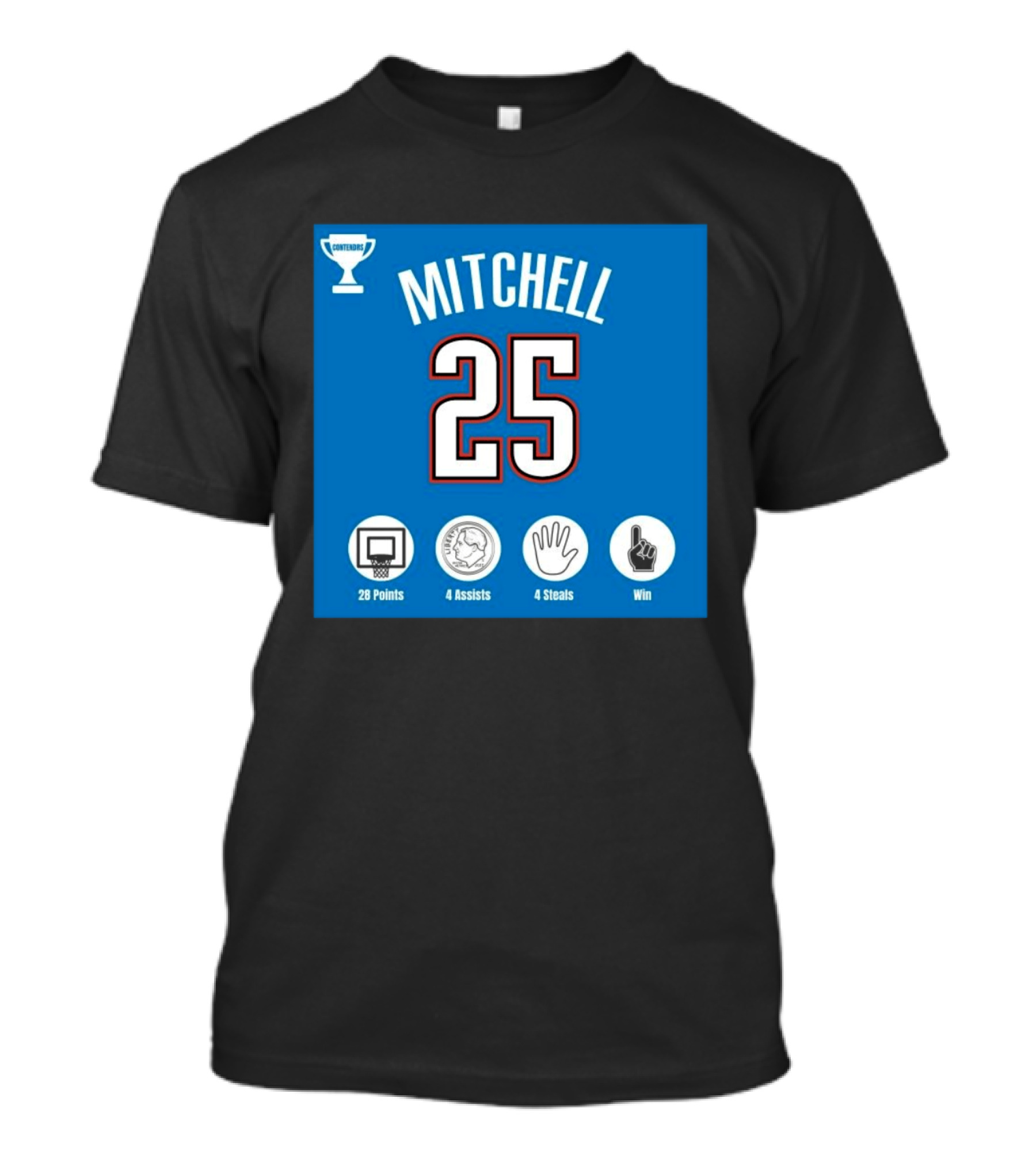 Mitchell 25 MVP Contenders 28 Points 4 Assists 4 Steals Win T-Shirt