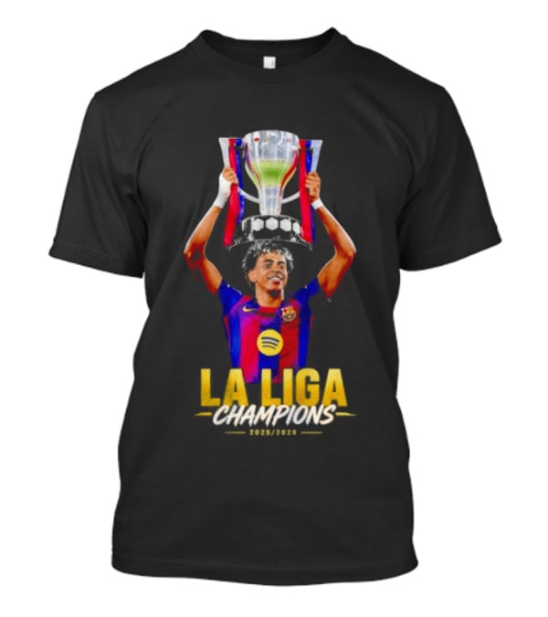 Barcelona La Liga Champions 2025 26 Mes Que Un Club T-Shirt